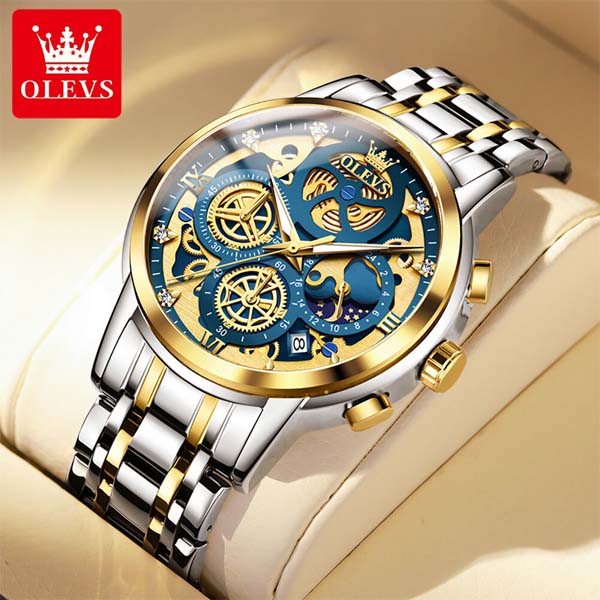 Olevs 9947 Luxury Men Watch with Chronograph Price in Bangladesh